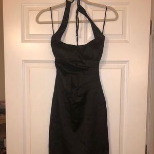 Cache | Dresses | Cach Black Halter Silk Dress Size 2 | Poshmark